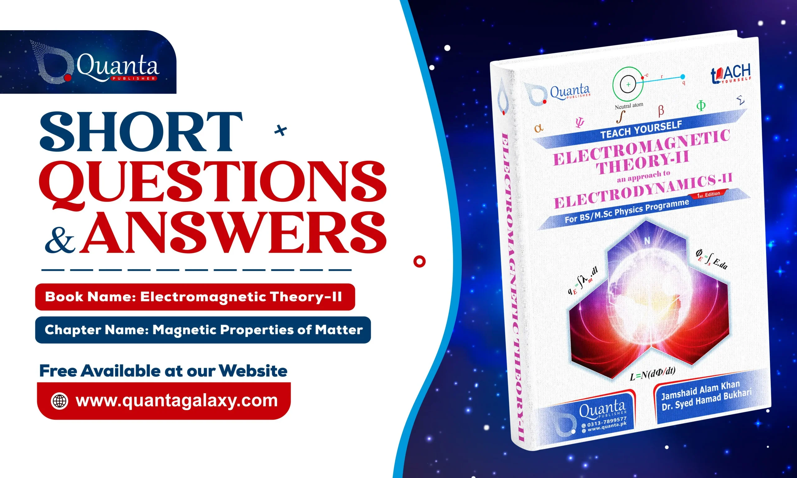 Chapter#4: Application of Maxwell's Equations - Quanta: BS/MSc Physics Books