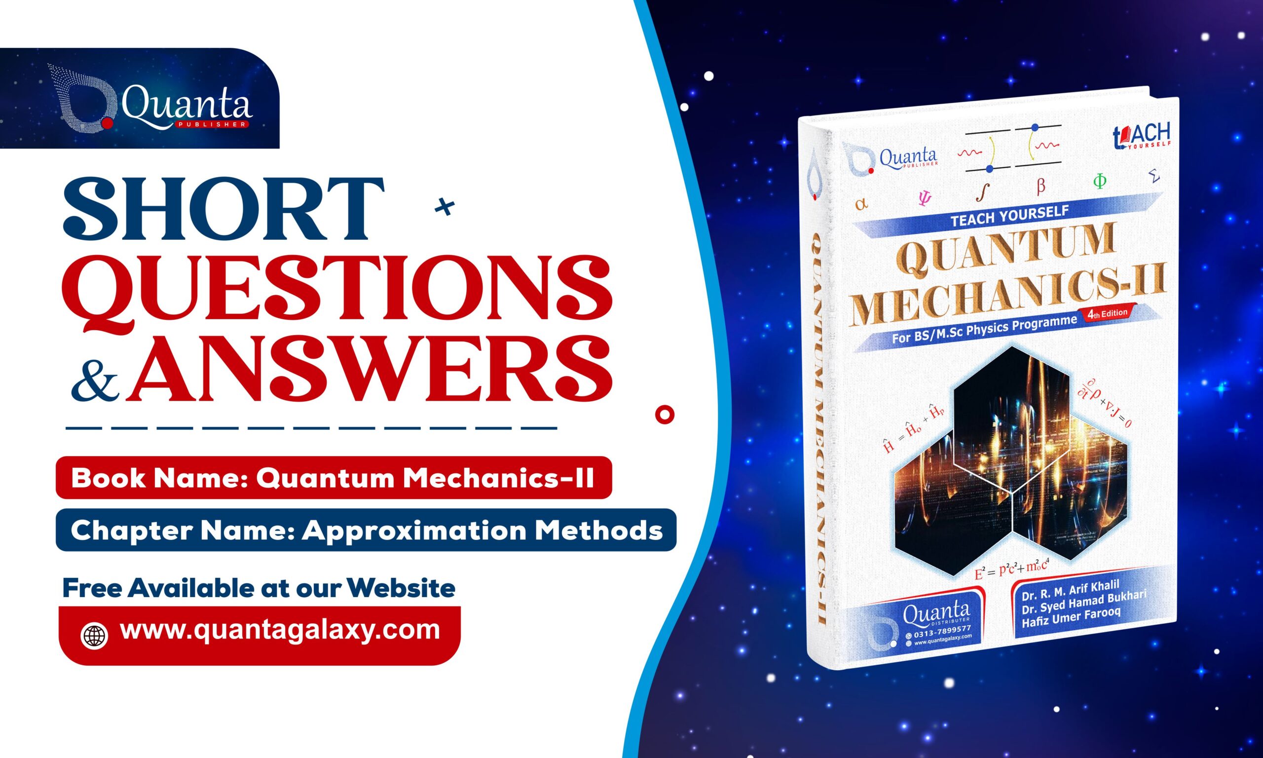 Quantum Mechanics-II - Quanta: BS/MSc Physics Books