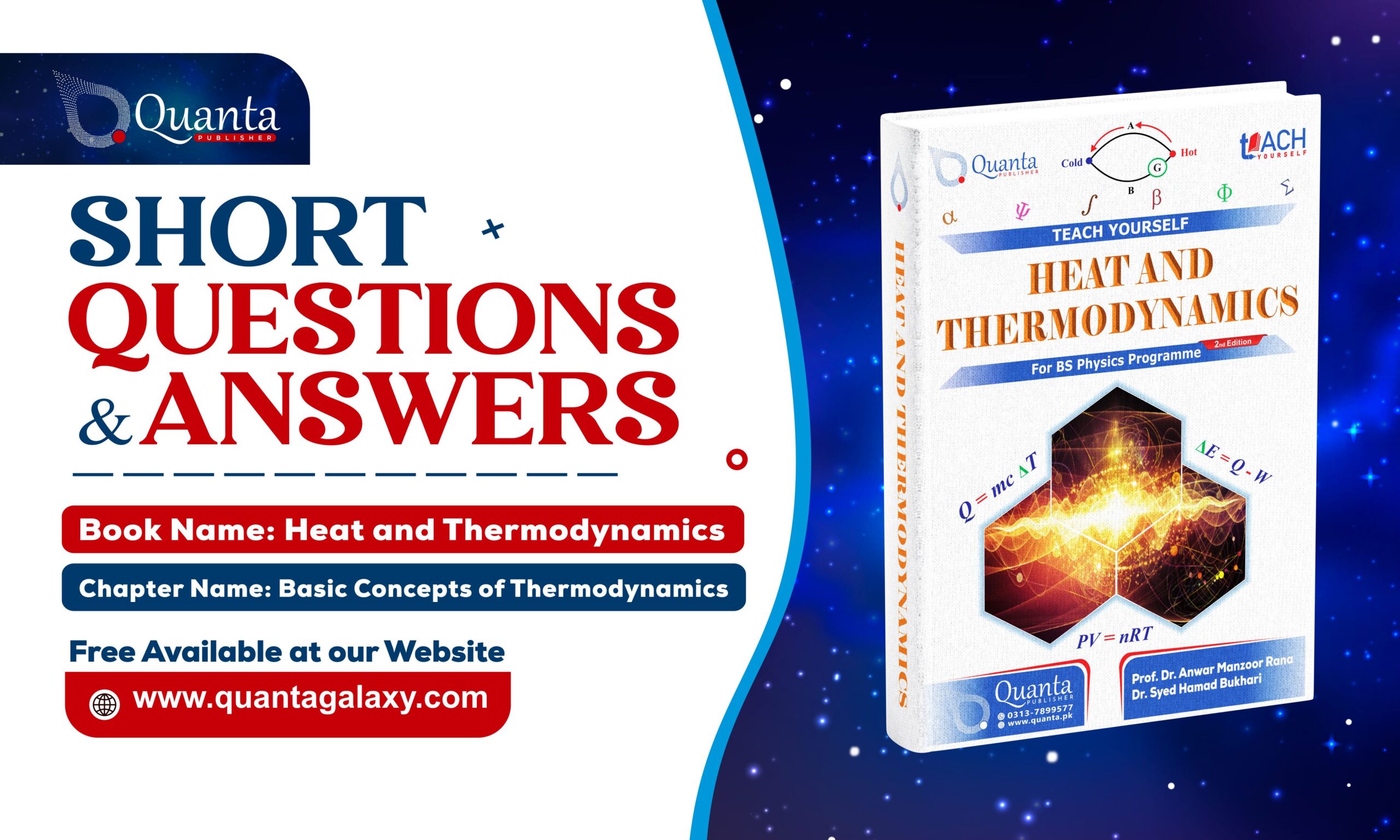Chapter#01: Basic Concept of Thermodynamics - Quanta: BS/MSc Physics Books