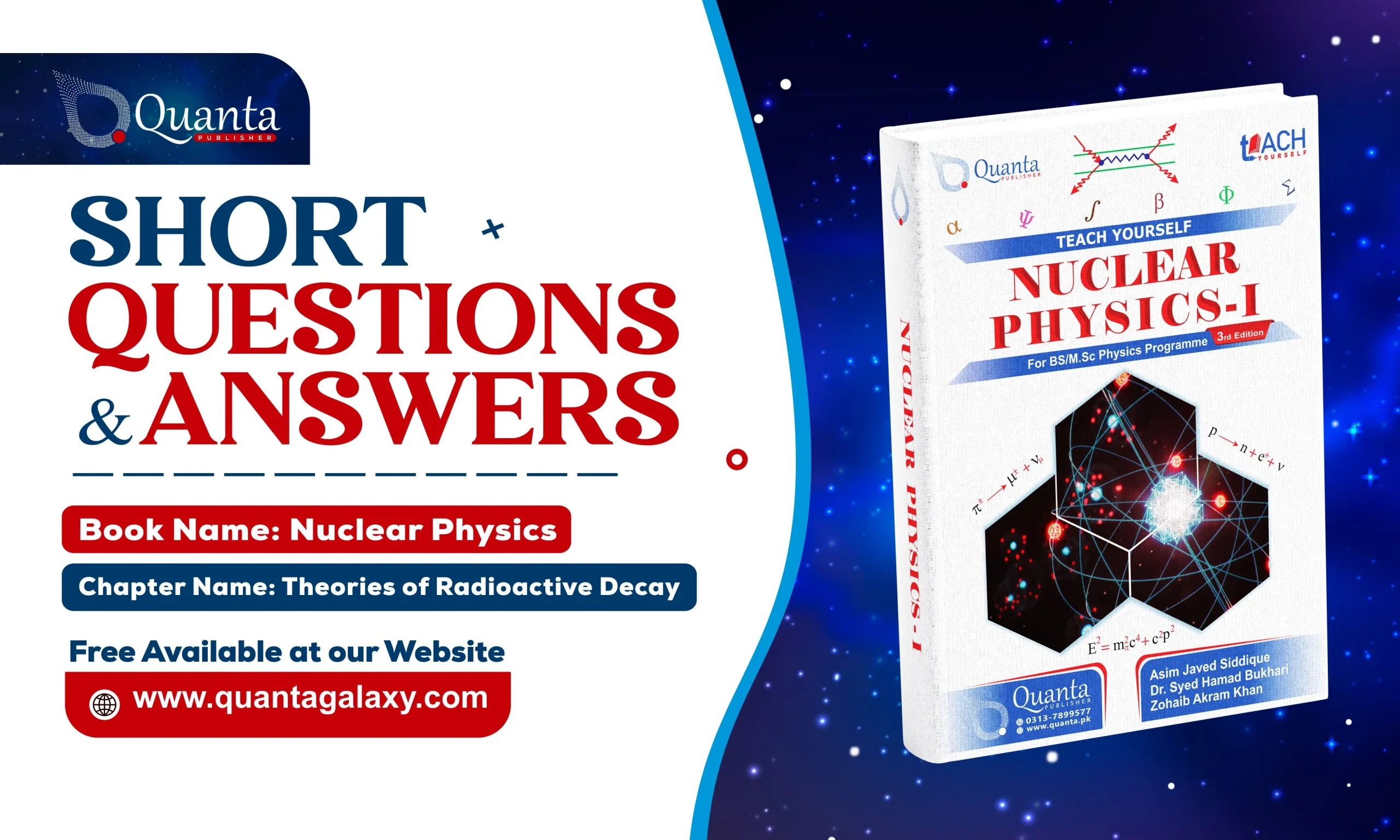 Chapter#04: Theories of Radioactive Decay - Quanta: BS/MSc Physics Books
